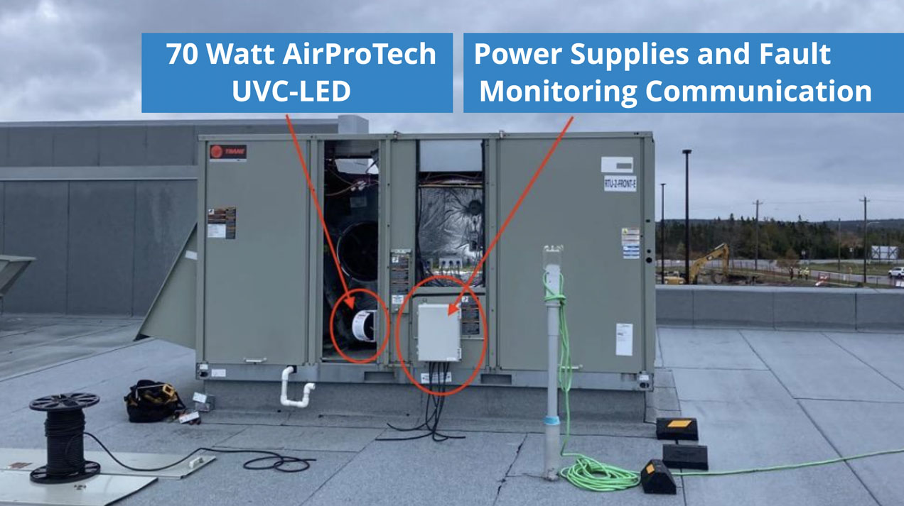 AirProTech UVC-LED System Installation | BlueMarble Air Care Systems